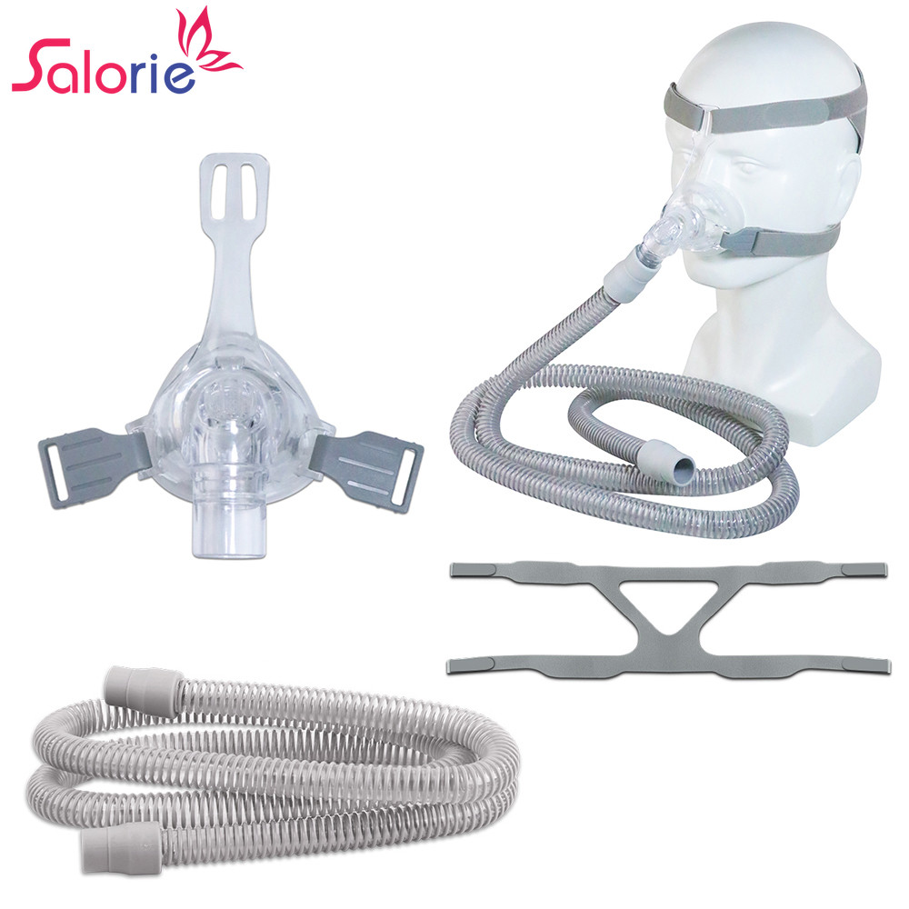 Salorie CPAP Conjunto De Máscara Nasal De Silicone Capacete Ajustável E ...