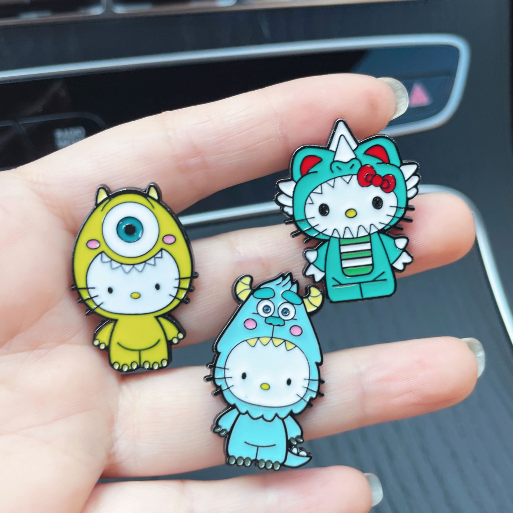 Monster Hello Kitty Brochura De Desenho Animado Criativa De Crachá Para ...