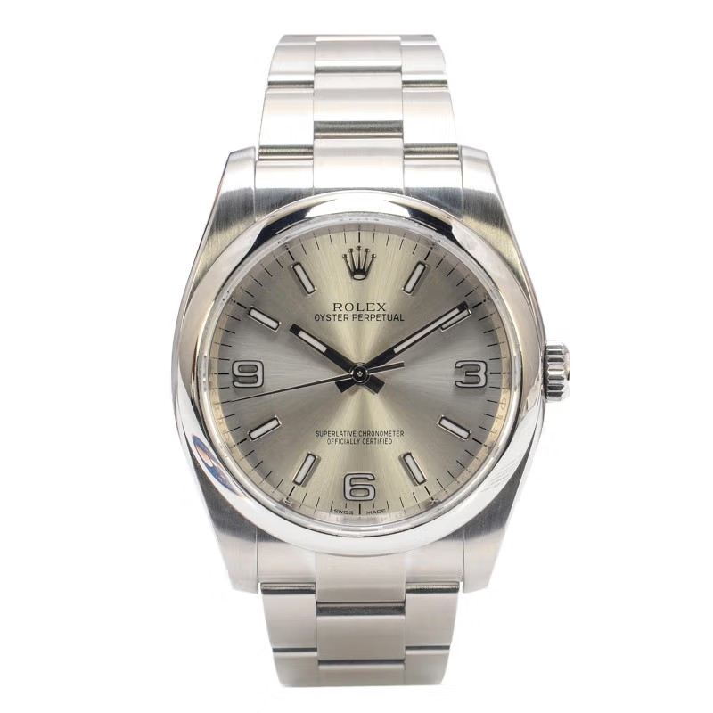 Rolex Rolex Oyster Style Série Permanente Placa de Prata Relógio ...