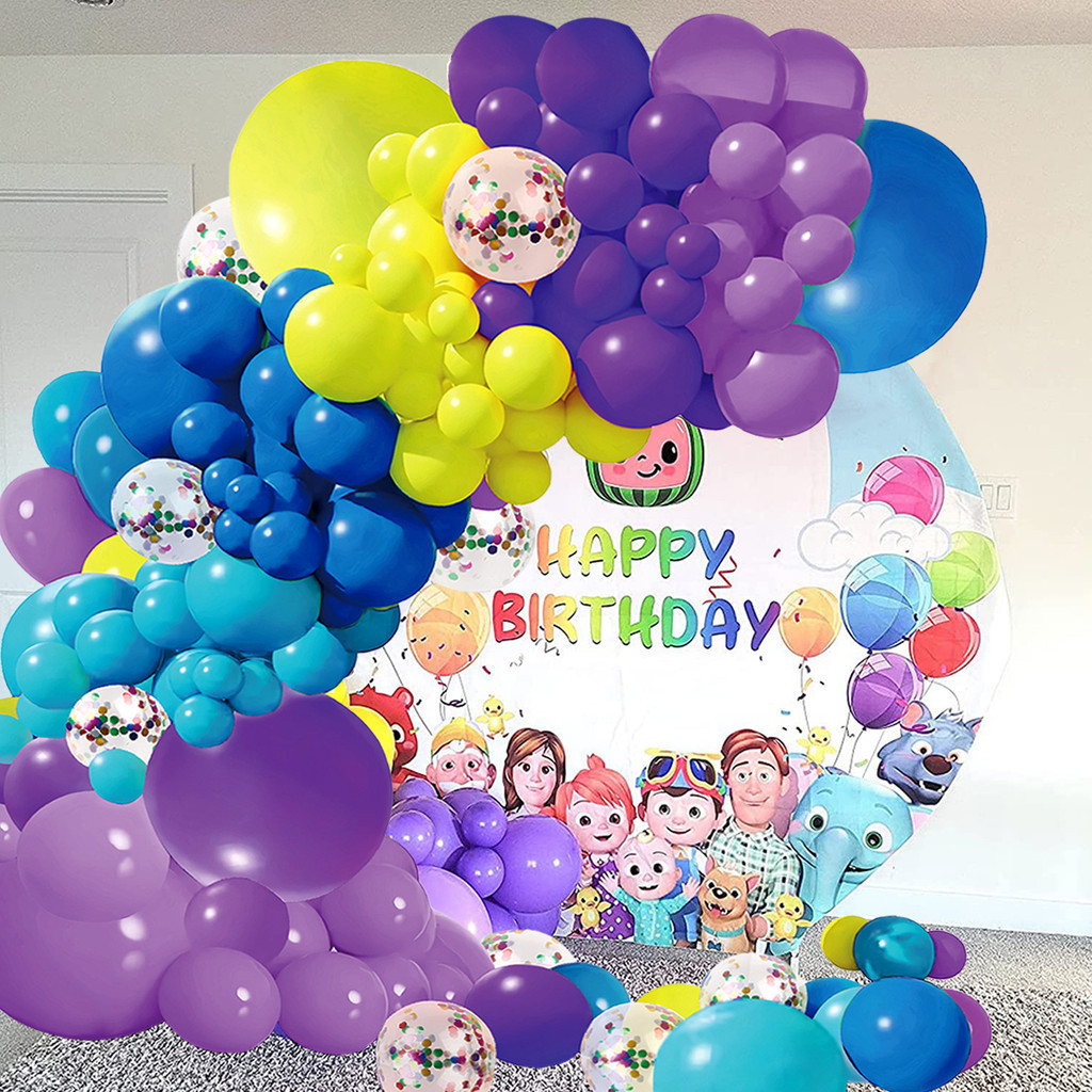 KIT 120 PCS Conjunto de Balões de Luxo Balões Para Festas e Aniversários M1017-COLO-B | Shopee ...