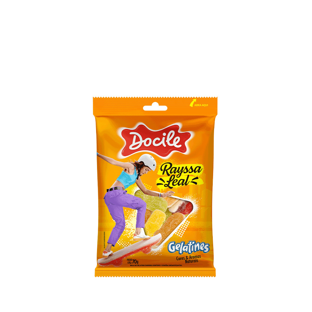 Bala Gelatina Form Skate Rayssa 70G -Docile | Shopee Brasil