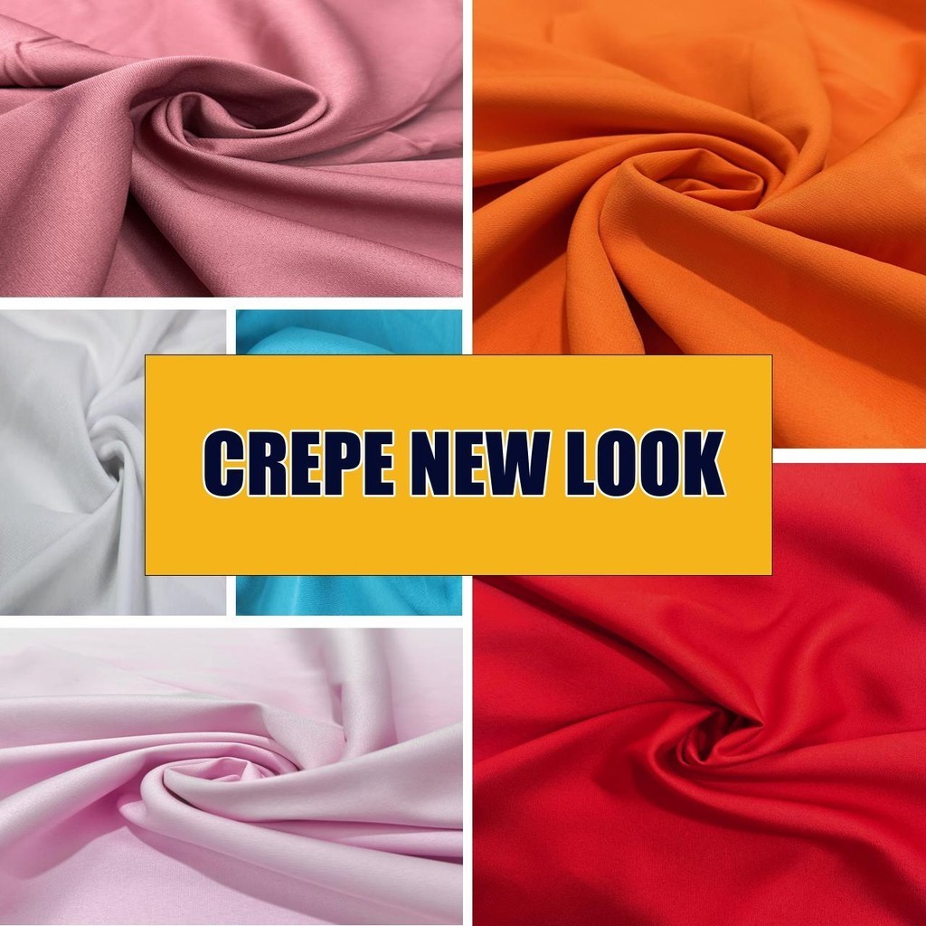 3 Metros Tecido Crepe New Look (3m x 1,45m) | Shopee Brasil