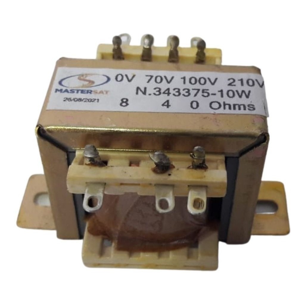 Transformador De Audio Linha ( Trafo) 70v 10w 4/8 ohms | Shopee Brasil
