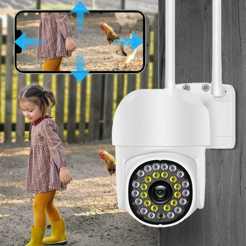 Câmera WIFI - IP66 à prova d'água com alarme IR 28 LED Wifi HD Dual ...