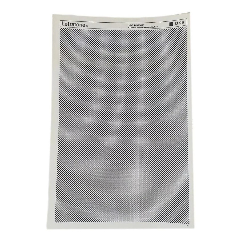 Letratone Letraset Retícula Auto Adesivo Screentone Mangá 25 X 38cm ...