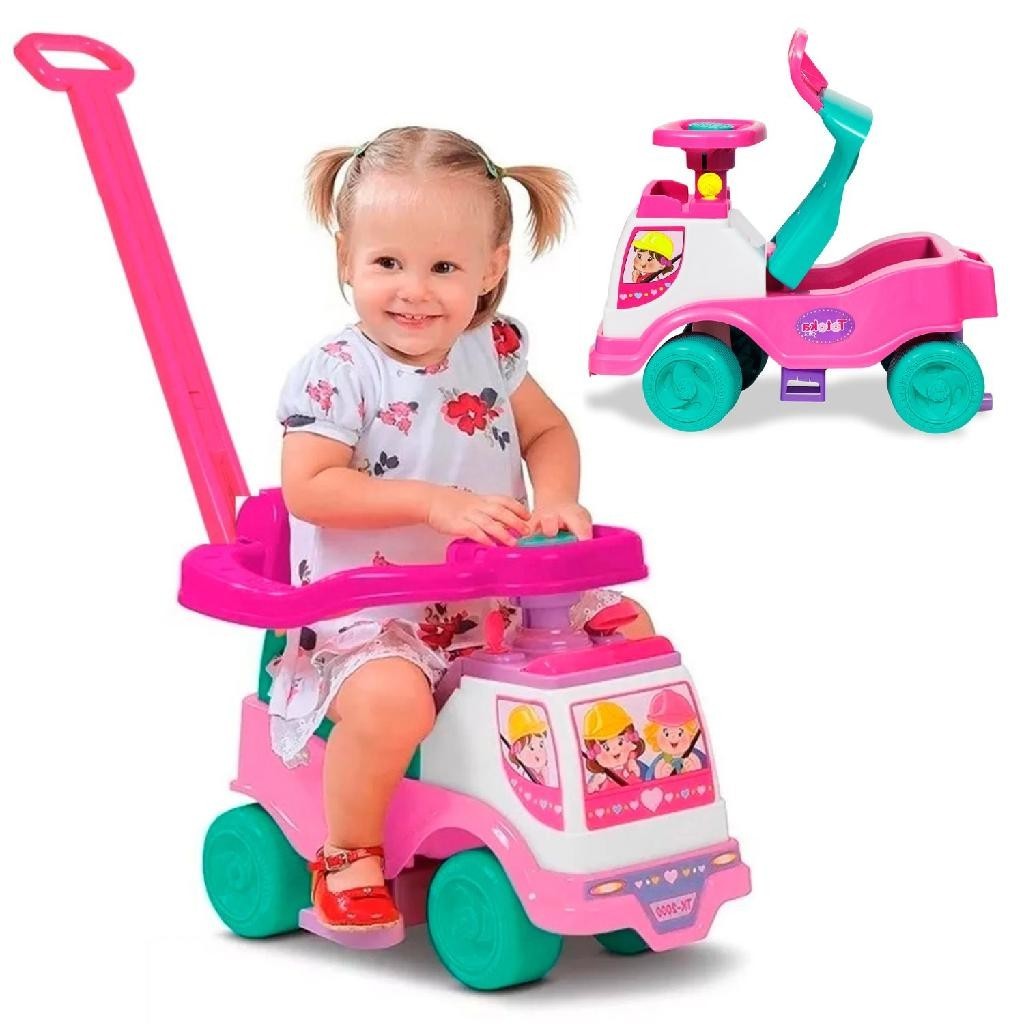 Totoka Plus Rosa Triciclo Carrinho Infantil Andador P/Bebe | Shopee Brasil