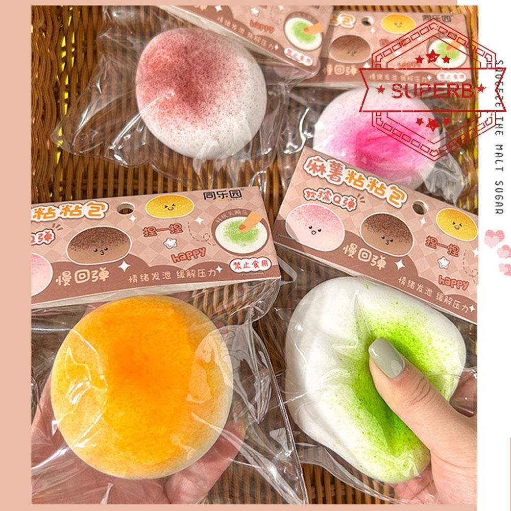 Brinquedo Sensorial Fofo Fidget Toy Mochi Squeeze Reliever Bola Lenta E ...