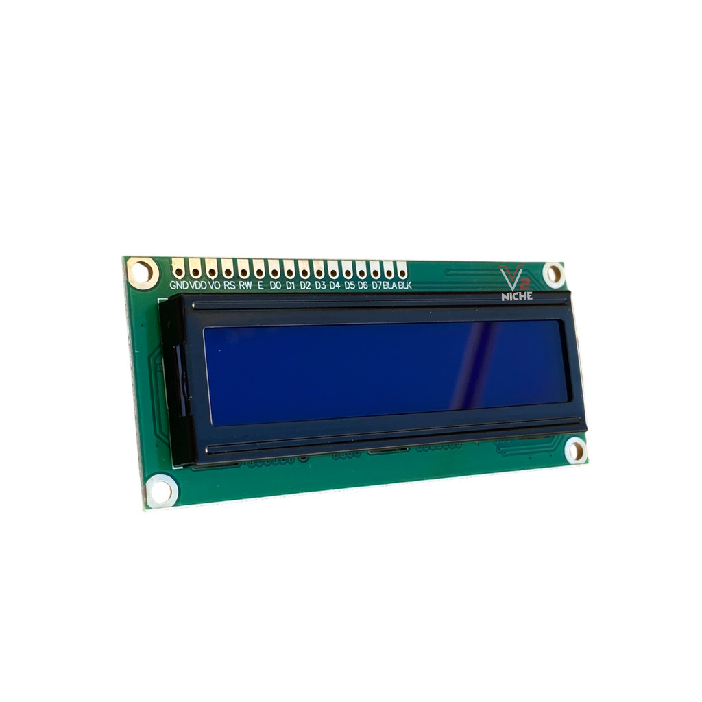Display Tela Lcd 1602A 16X2 Fundo Azul Para Arduino Pic | Shopee Brasil