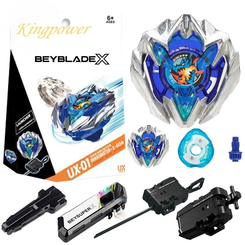 Beyblade X UX-01 03 Dran Buster Xtreme Com Lançador Led Grip Set Burst ...