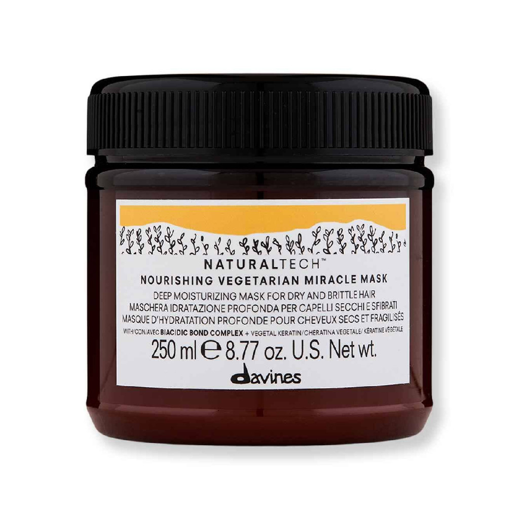 Máscara Davines Naturaltech Vegetarian Miracle 250 ml | Shopee Brasil