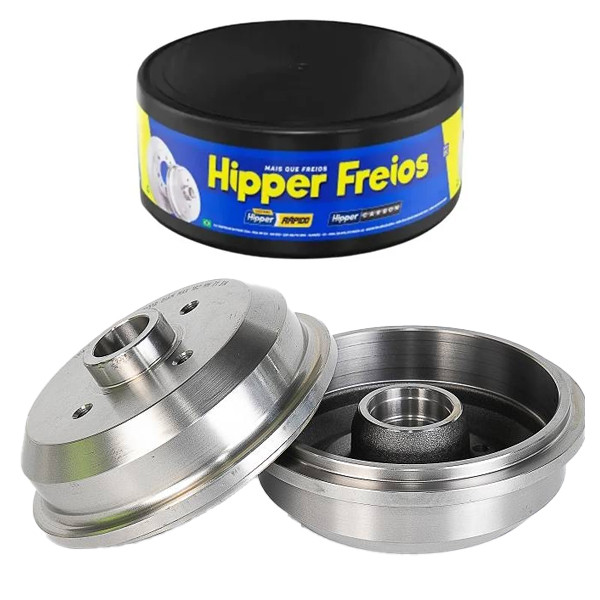Par Tambor de Freio Traseiro Celta 2001 a 2015 Hipper Freios | Shopee Brasil