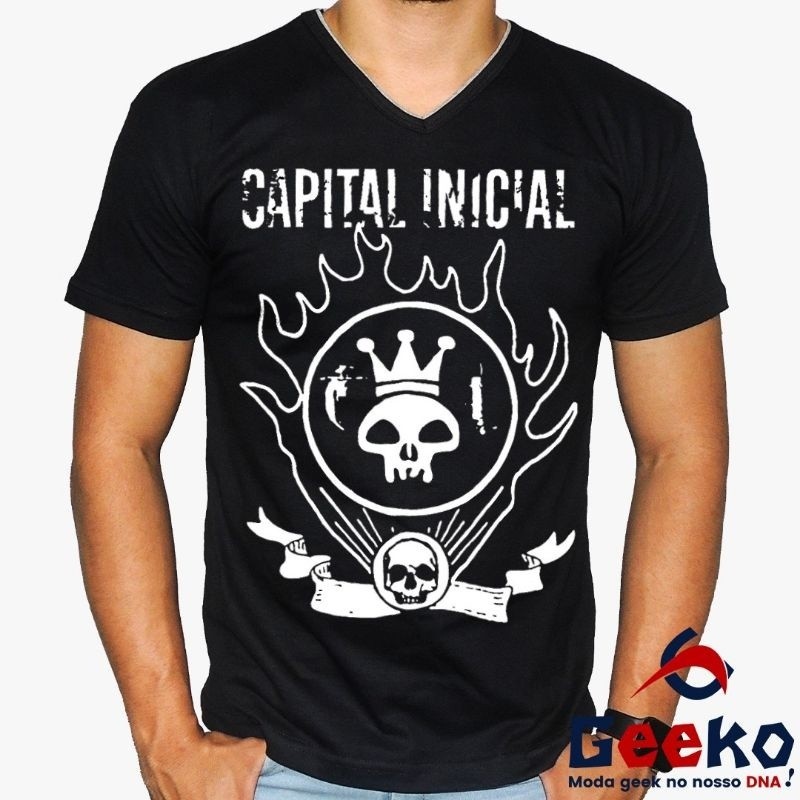 Camiseta Capital Inicial 100% Algodão - Rock - Persona Geek envio ...