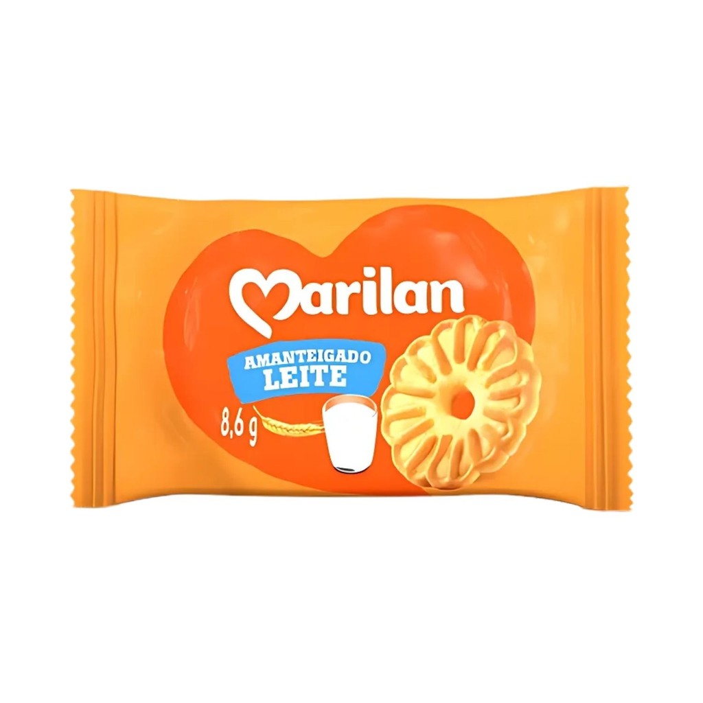 Biscoito Leite Amanteigado Sachê Marilan - 200 Unidades 8,6g | Shopee ...