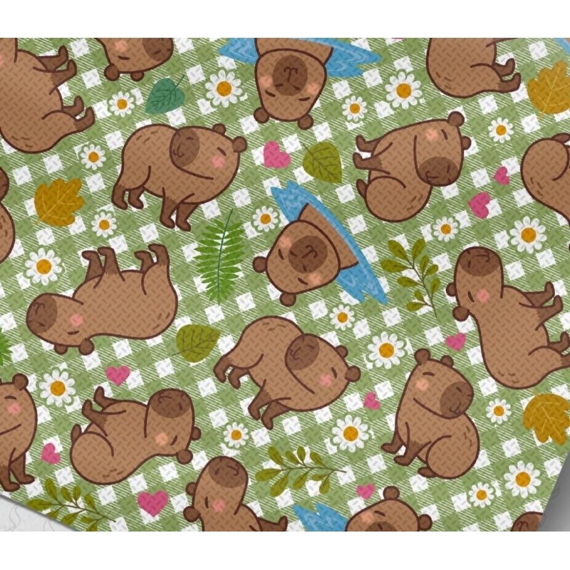 Toalha TNT Festa Capivara Estampado Capivara Aniversário Bichos Fofos ...