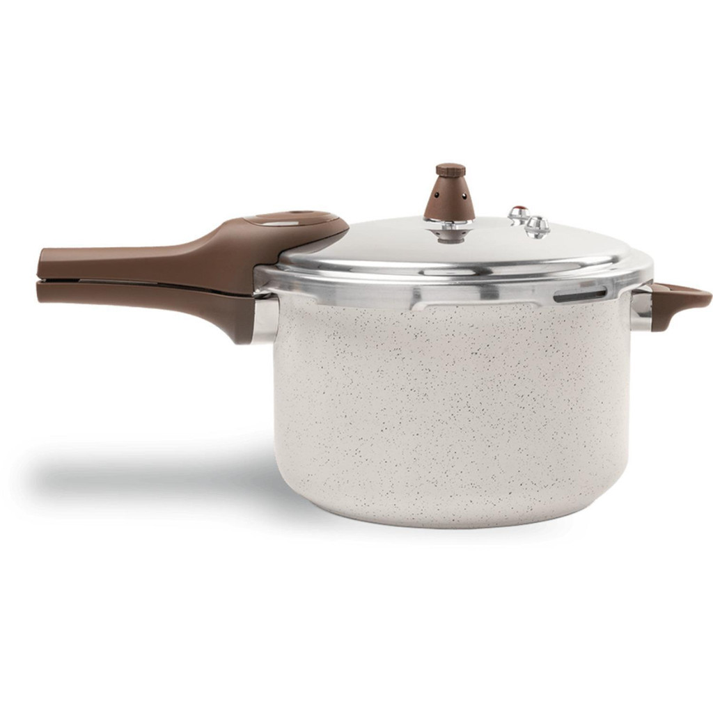 Panela De Pressao Inducao Brinox Antiaderente Pressure 6,8L | Shopee Brasil
