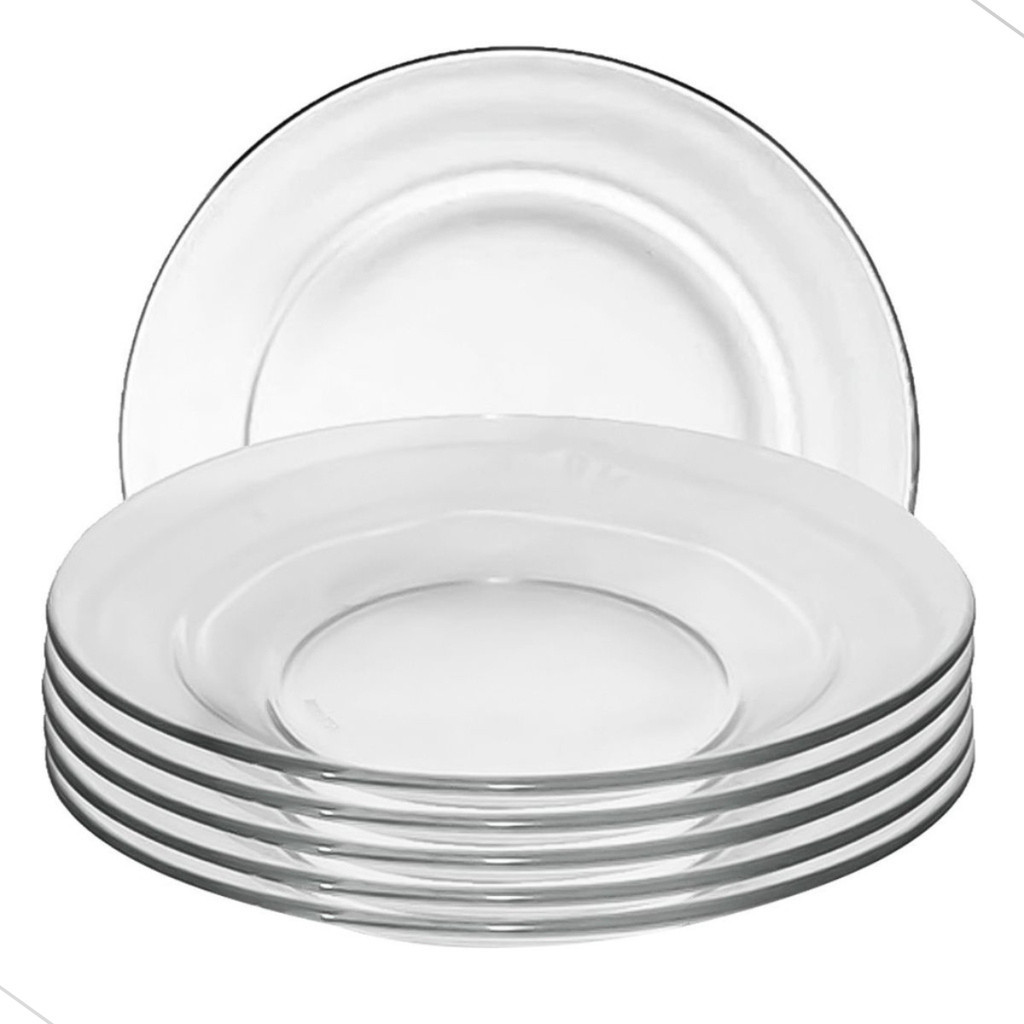 Kit Jogo De Pratos Liso Fundo 12 Unidades Restaurante Buffet.. | Shopee ...