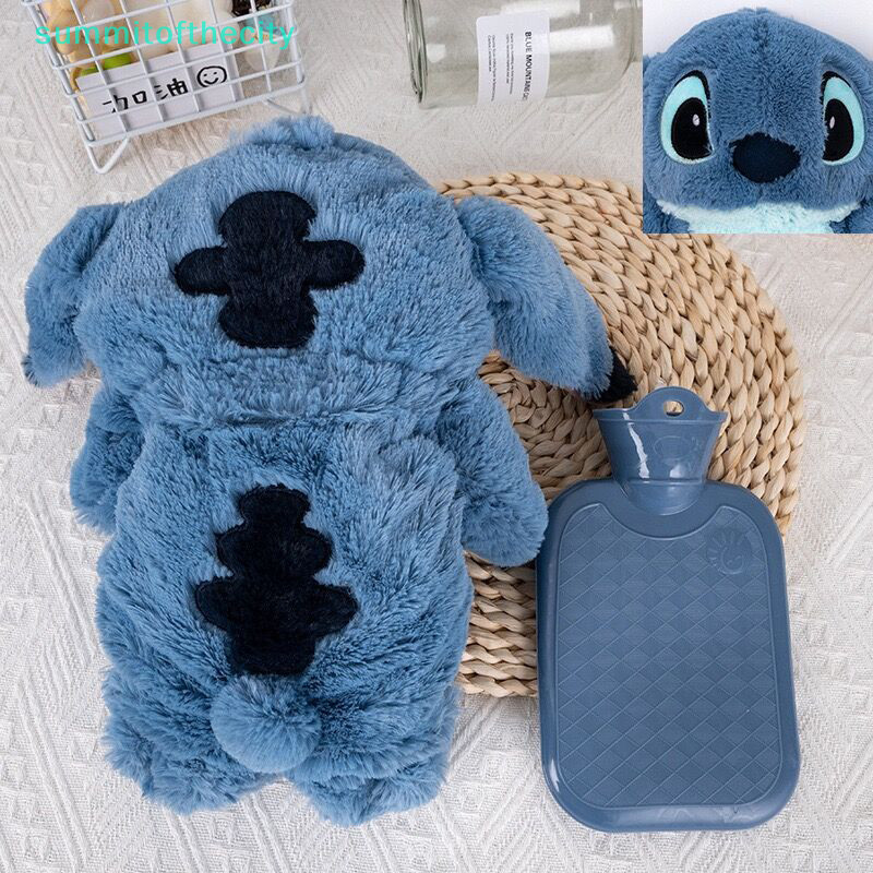 TY 】 Anime summitofthecity Kawaii Turo Lilo Stitch Plush Água Quente ...