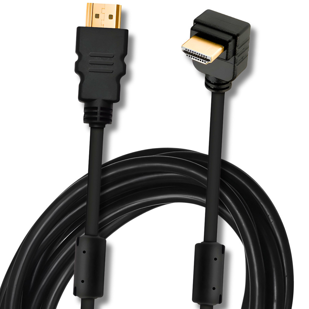 Cabo HDMI x HDMI em L 90° com 3 Metros 1080p Full Hd MBTech | Shopee Brasil