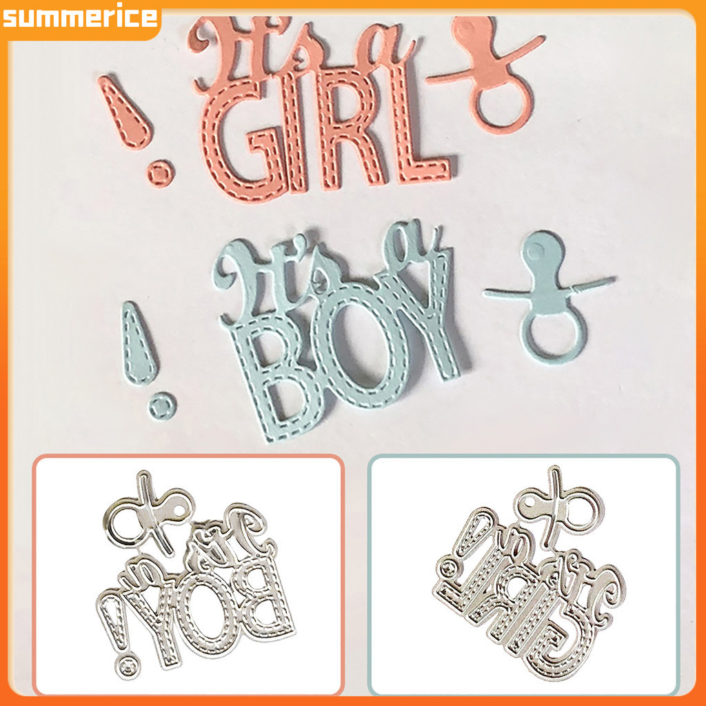 Ready Stock 】 DIY Craft Boy Girl Letter Carta De Aço-Carbono Corte Do ...