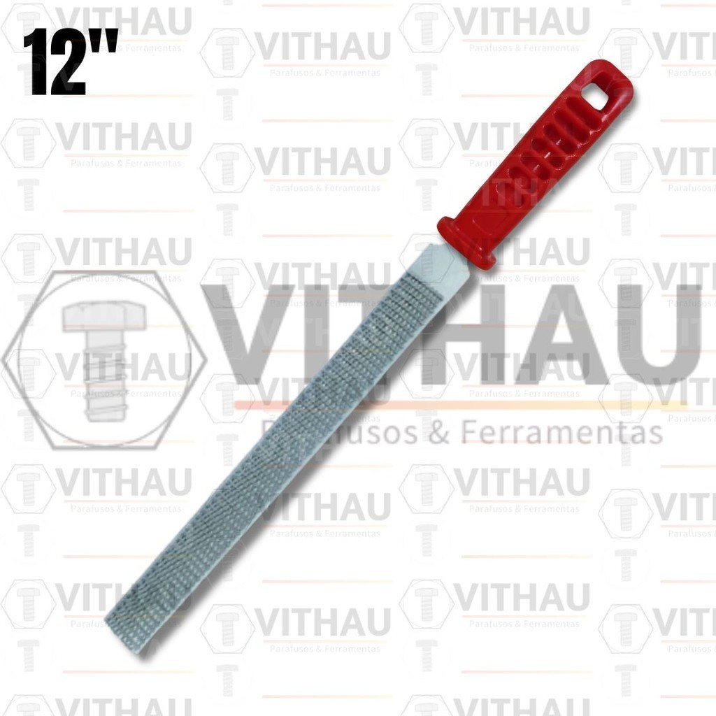 Lima grosa para madeira 12 polegadas com cabo plastico Rocast | Shopee Brasil