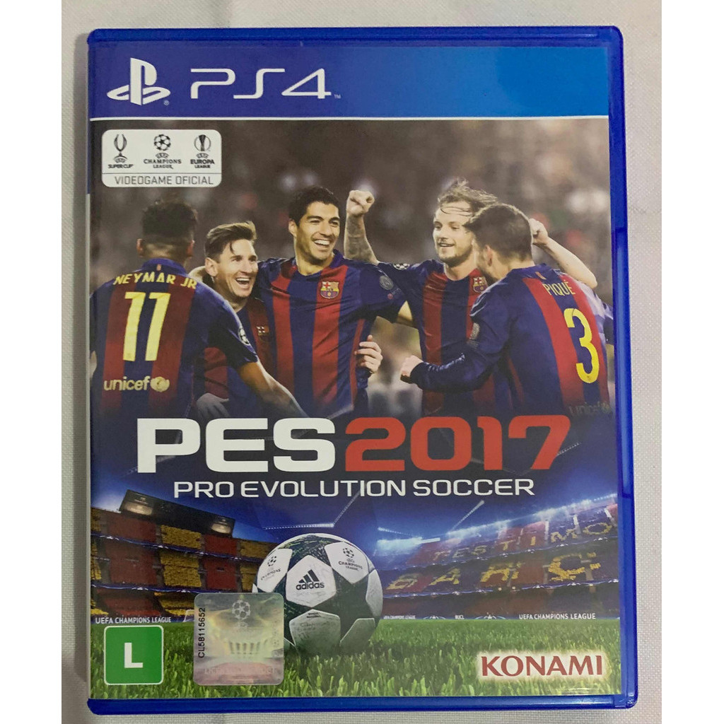 Jogo Ps4 Pes 2017 Pro Evolution Soccer (Semi-Novo) | Shopee Brasil