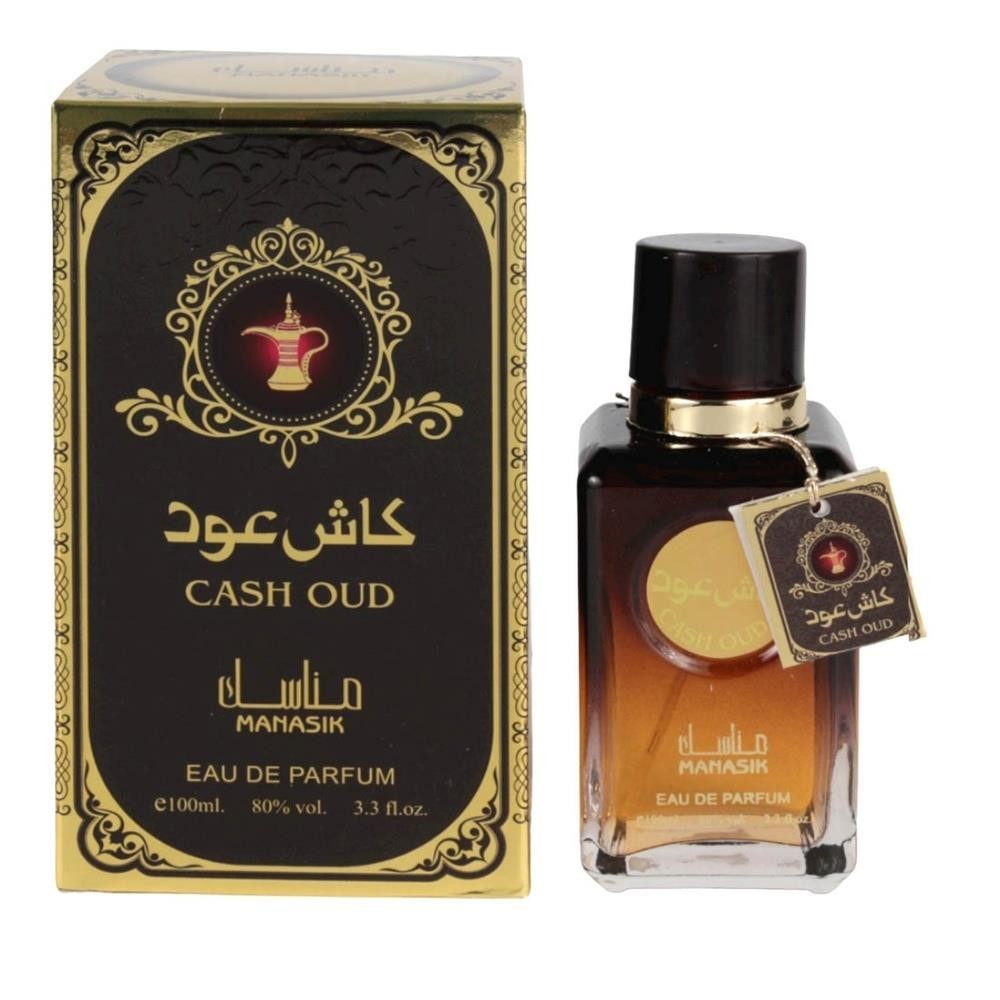 Cash Oud Manasik EDP 100 ml Perfume Árabe Unisex - Faz a Boa!