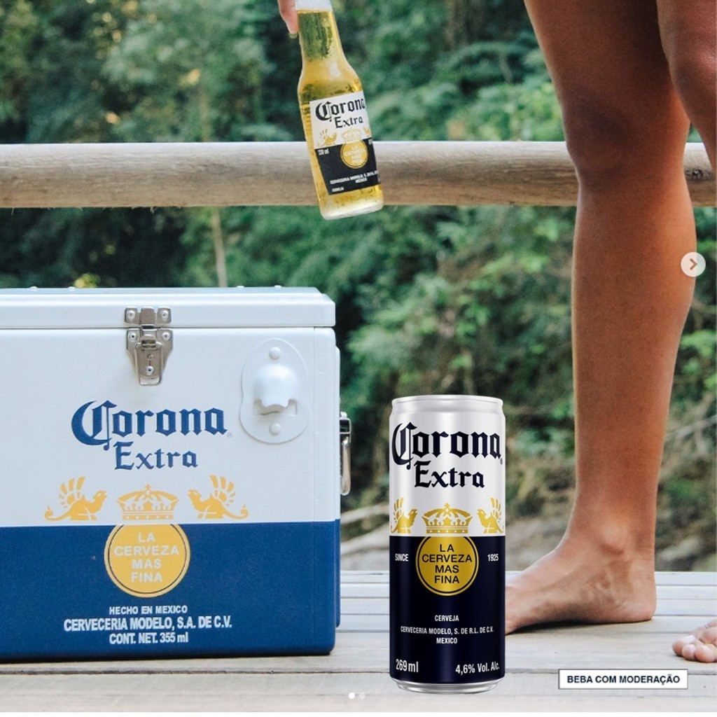 Cerveja CORONA Extra Lata 269ml (Caixa 16 unidades) | Shopee Brasil