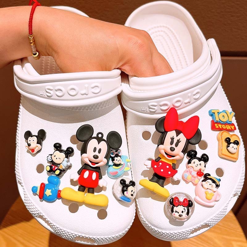 Desenho Animado Mickey Jibbits Para Croc Set Minnie Disney Jibitz ...