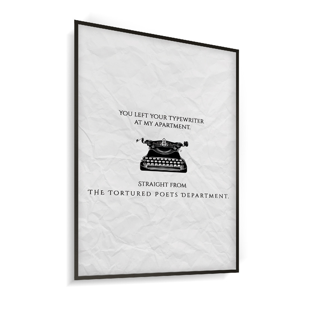 Quadro Moldura Decoração Música Cantora Taylor Swift TTPD The Tortured ...