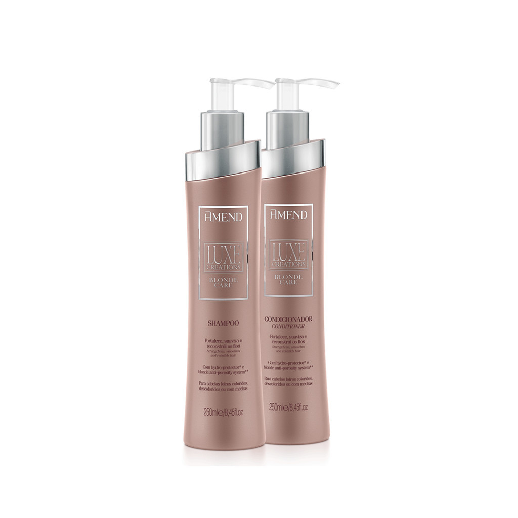 Kit Shampoo e Condicionador Luxe Creations Blonde Care - Amend | Shopee ...