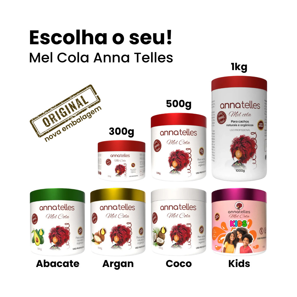 Mel Cola Anna Telles para Cachos Naturais e Orgânicos | Shopee Brasil