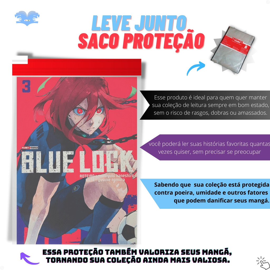 Mangá Blue Lock KIT Vol. 1 ao 3 - Yuusuke Nomura (Português) | Novo e Lacrado | Shopee Brasil