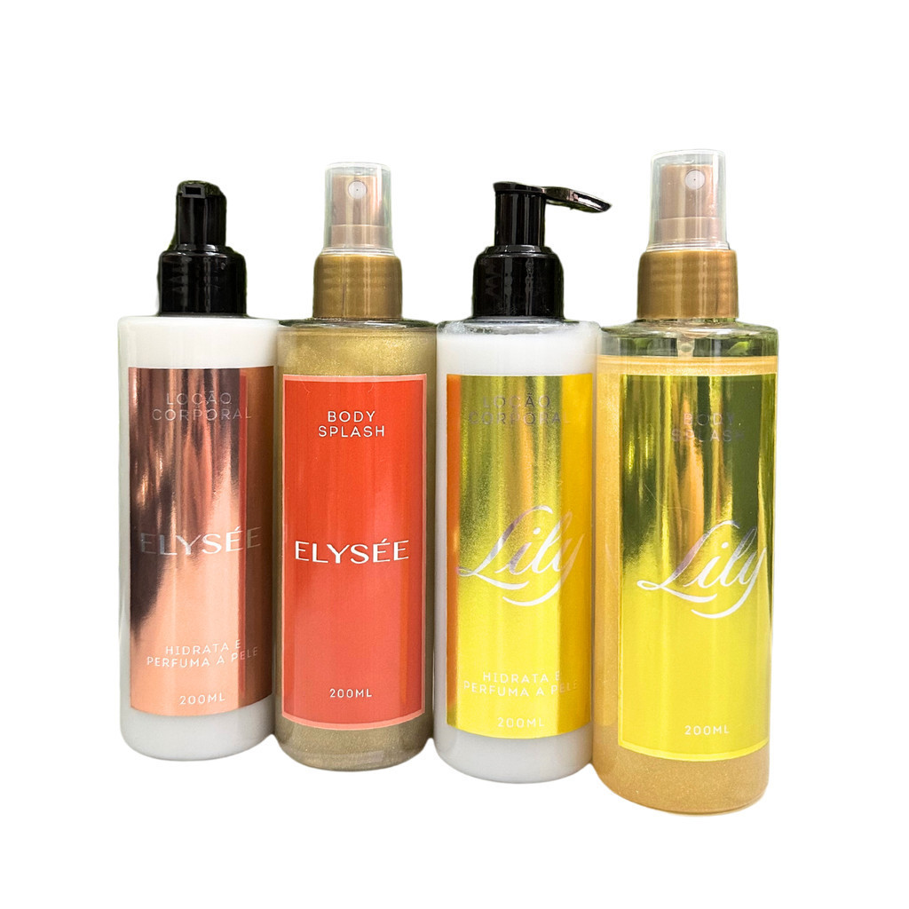 Kit Pós Banho - Body Splash Lily 200 ml, Creme Acetinado 200ml + Body ...