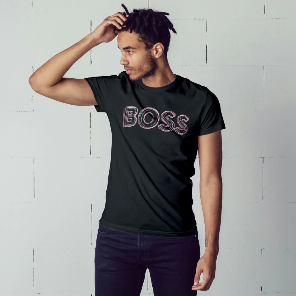 Camisa Hugo Boss Scribble | Shopee Brasil