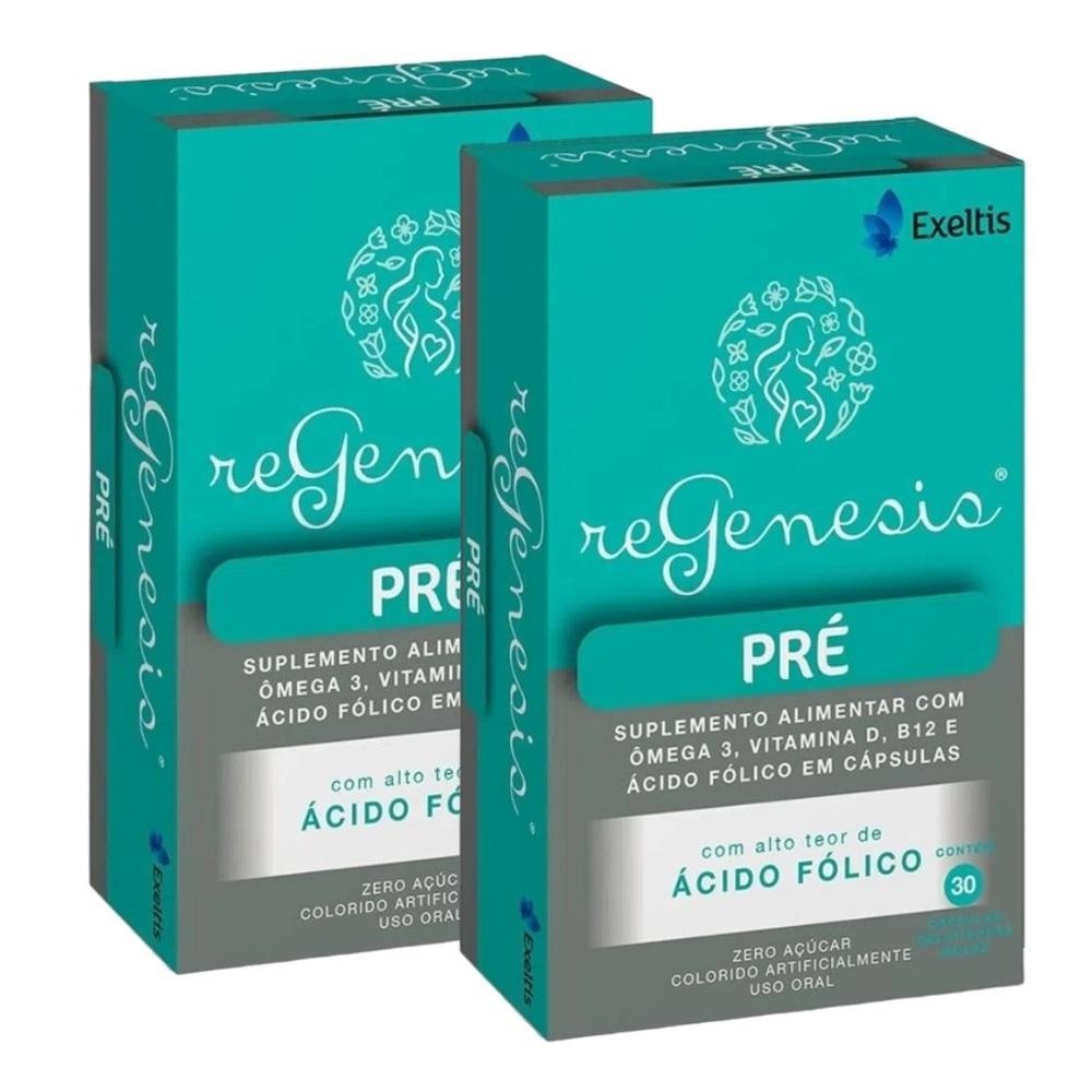 Regenesis Pré Kit Com 2 Caixas De 30 Cápsulas Cada | Shopee Brasil