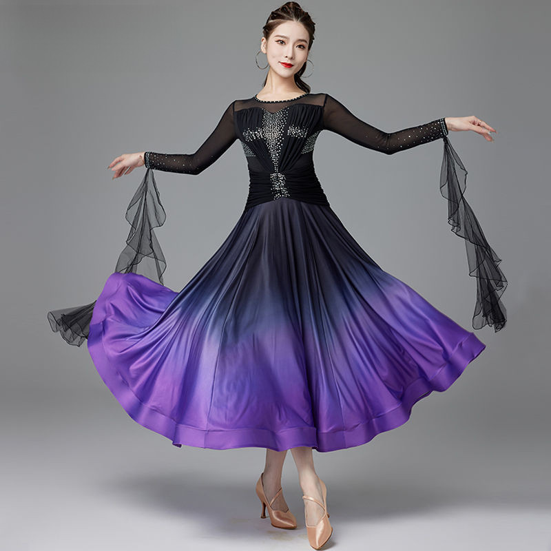 Competição Moderna de Vestidos de Dança Performance no Exterior Padrão ...