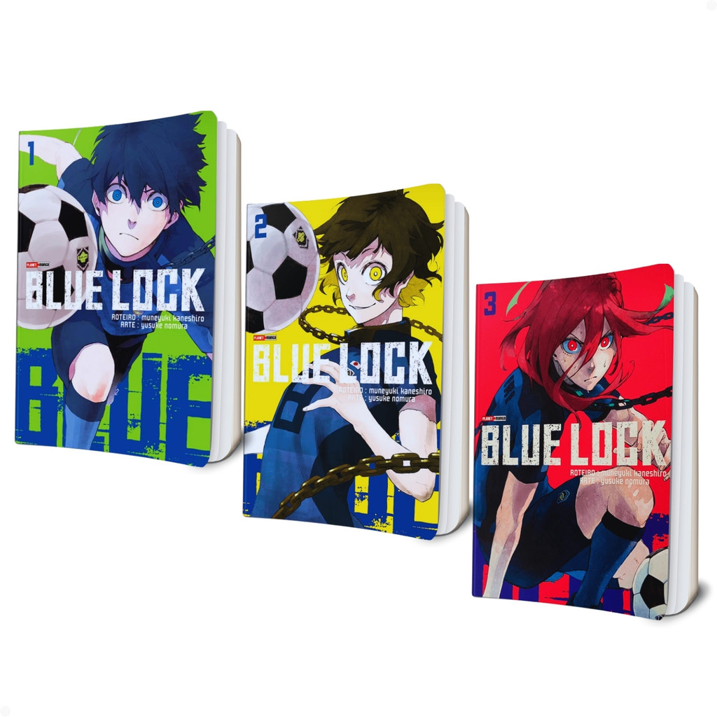 Mangá Blue Lock KIT Vol. 1 ao 3 - Yuusuke Nomura (Português) | Novo e ...