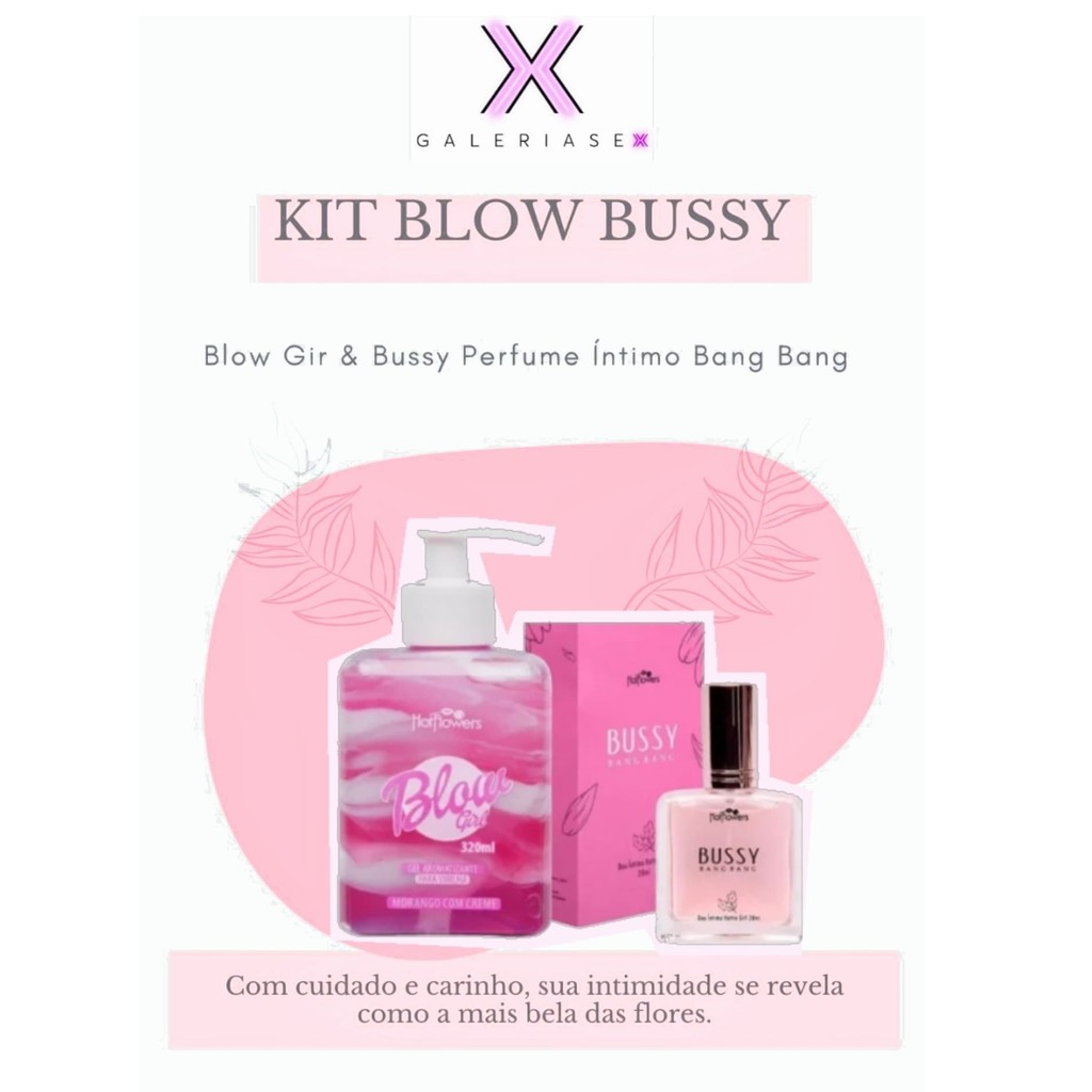 Kit Blow Bussy (Blow Girl & Bussy Bang Bang) - 2 Ítens Hot Flowers ...