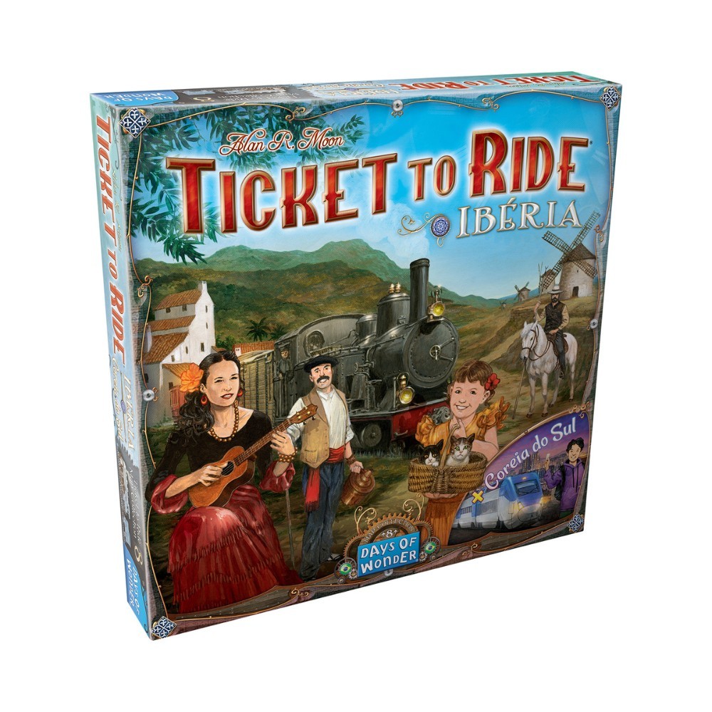 Ticket to Ride: Iberia & Coreia do Sul Expansão de Jogo de Tabuleiro ...