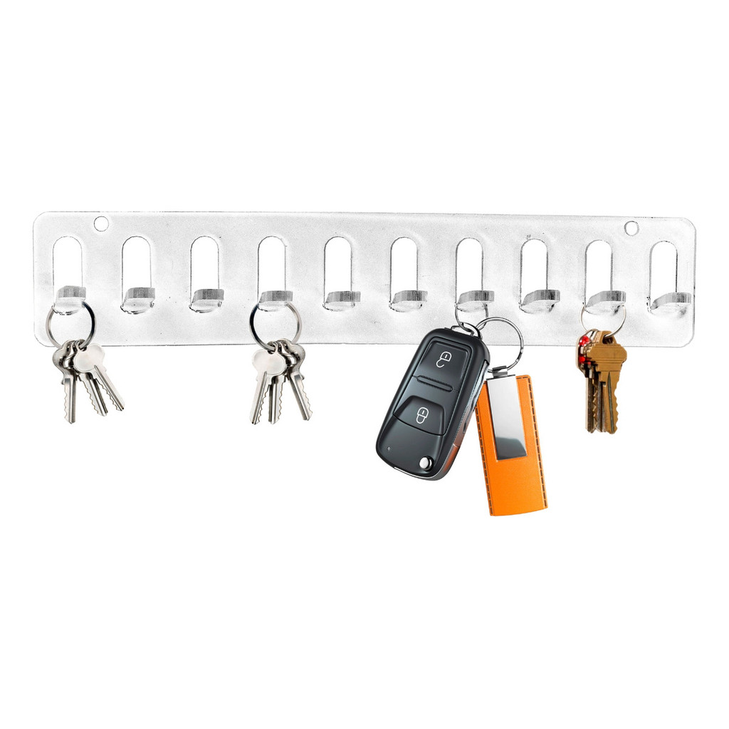 Porta Chave Parede Gancho Organizador Chaveiro Acrílico Elegante ...