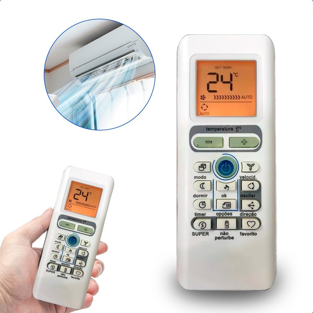 Controle Remoto Para Ar Condicionado Springer Midea | Shopee Brasil