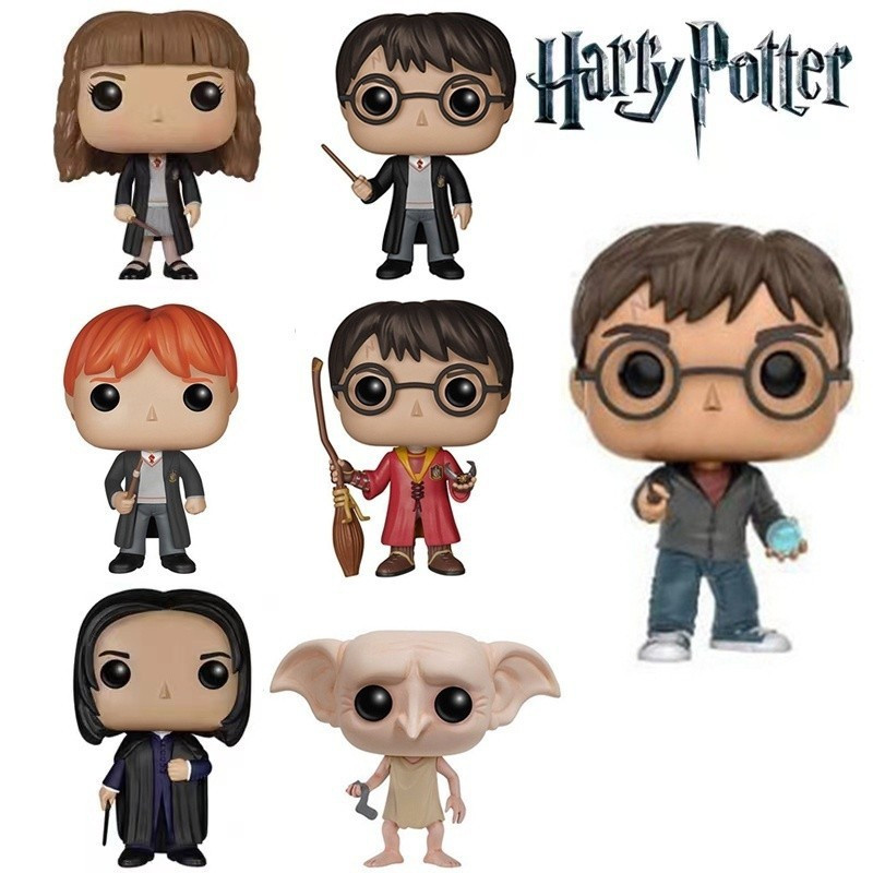 Funko Pop Harry Potter Dobby Ron Hermione Snape Figuras Móveis Nova ...