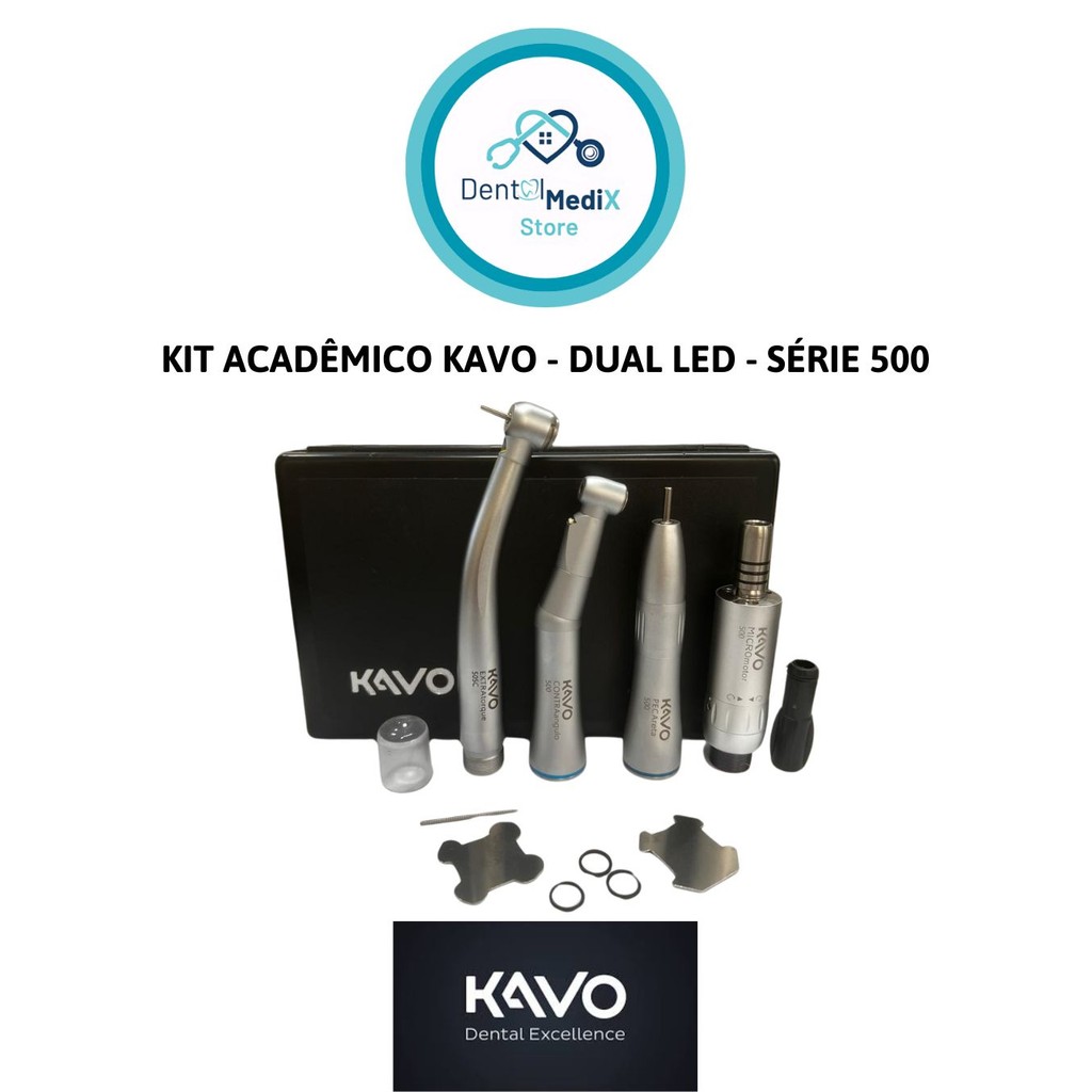 KIT ACADÊMICO Odontológico KAVO - Série 500 - Dual LED - Peças de Mão ...