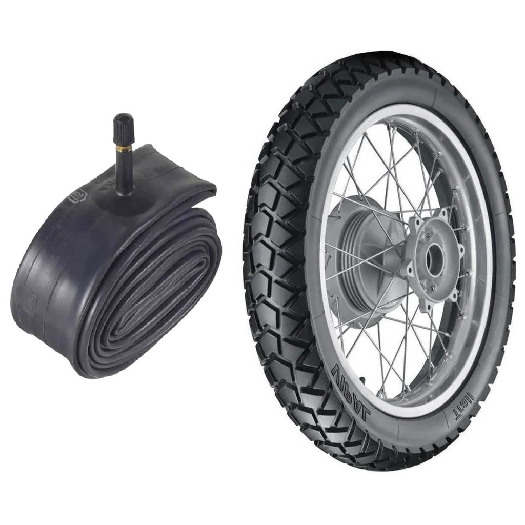 Pneu Tenere XRE300 120/80-18 Tr300 Tt 62s Vipal XR 250 TORNADO XRE 300 LANDER 250 HUNTER 350 ...