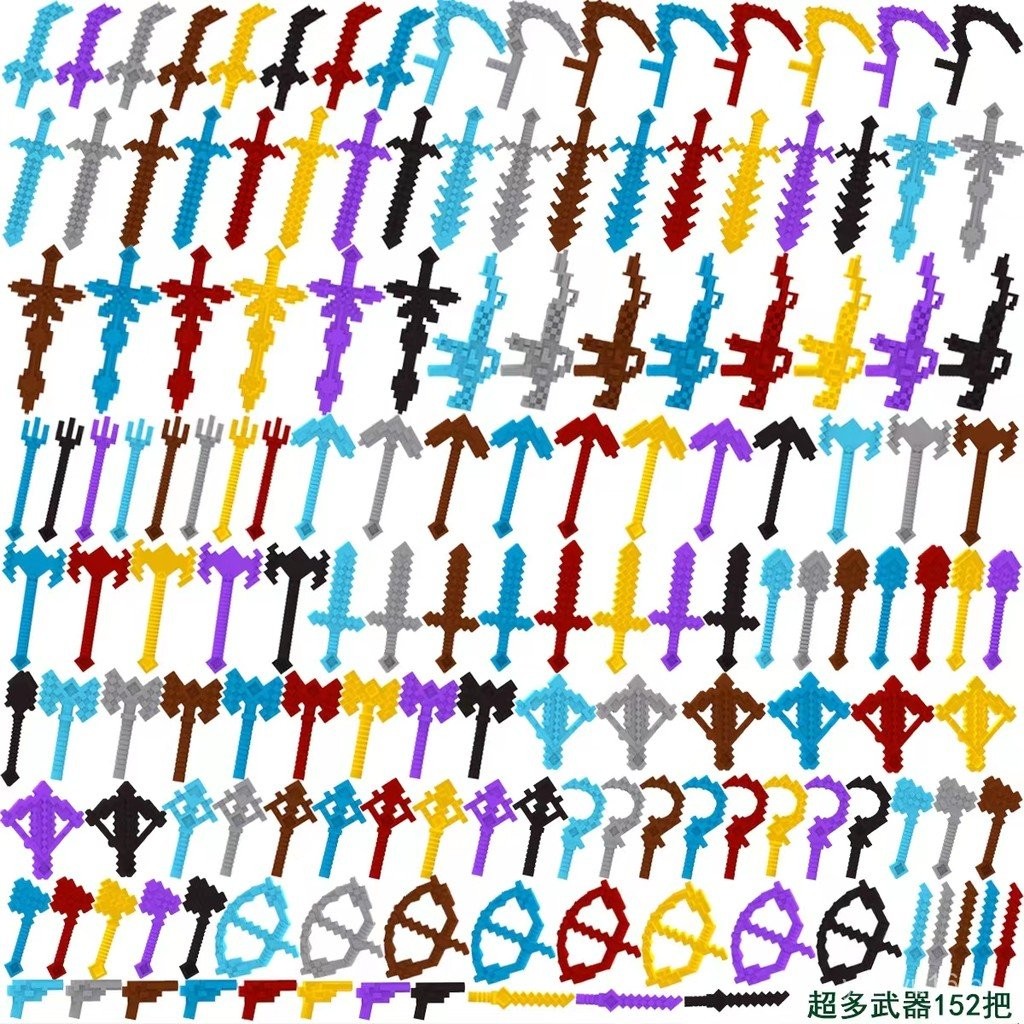 Novas Figuras Mini Compatíveis do Minecraft, Vila, Steve Raider ...