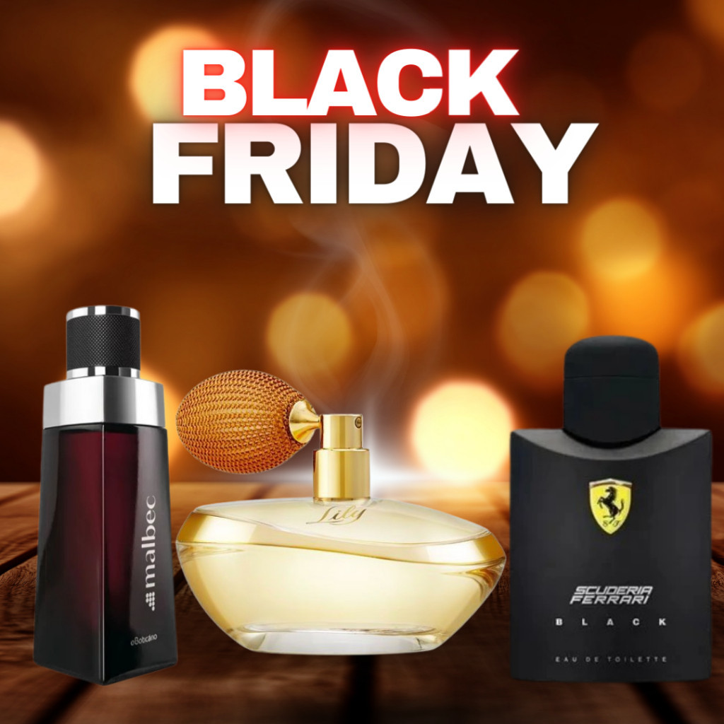 Kit 3 Perfumes Lily, Malbec, Ferrari Black, envio imediato | Shopee Brasil