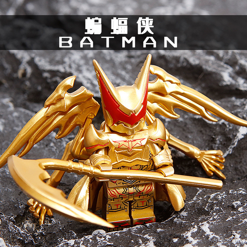 Compatível com Lego Batman Batman Preto Branco Inferno Batman Building ...