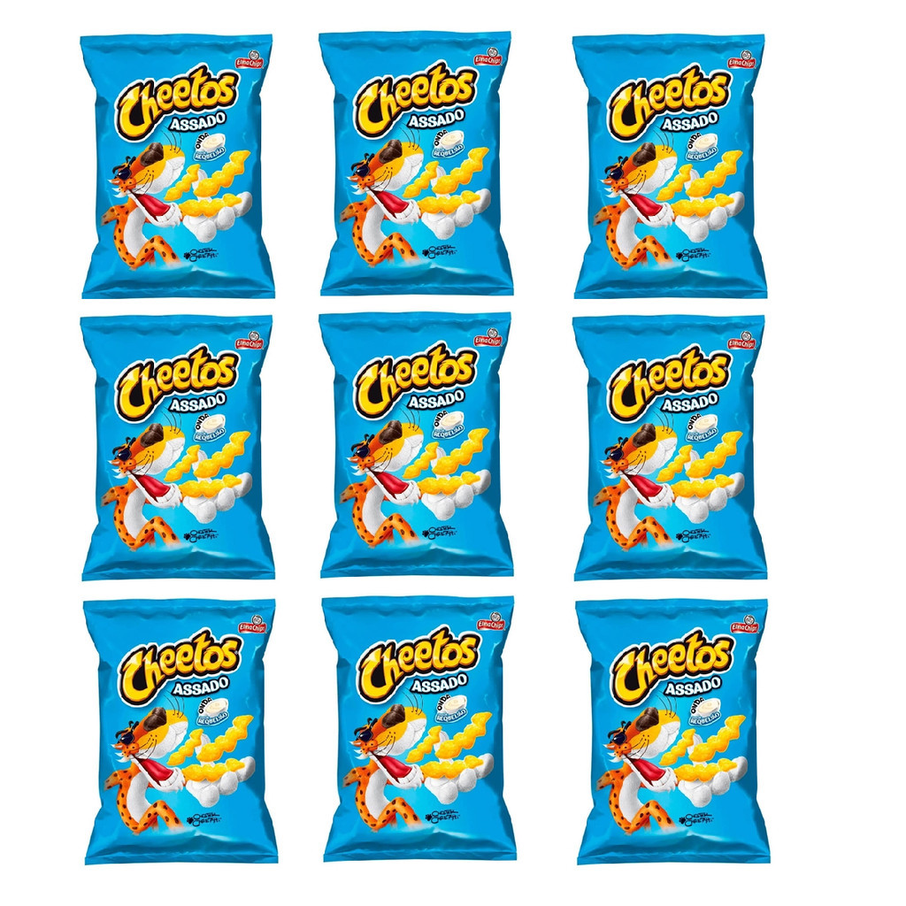 KIT 9 ELMA CHIPS CHEETOS ASSADO 45GR PC. ONDA REQUEIJAO | Shopee Brasil