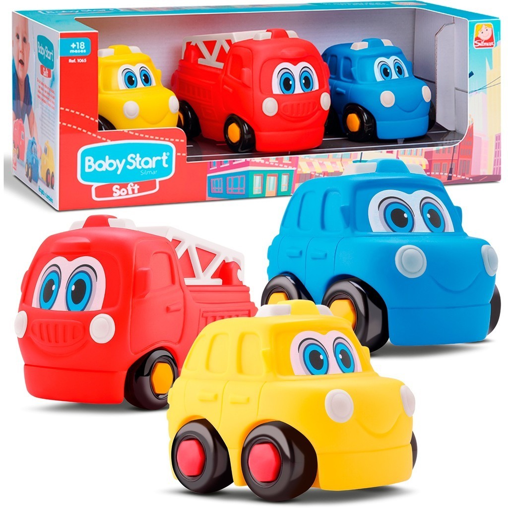 Coleção Resgate Carrinhos De Brinquedo Conjunto 3 Veículos Divertidos ...