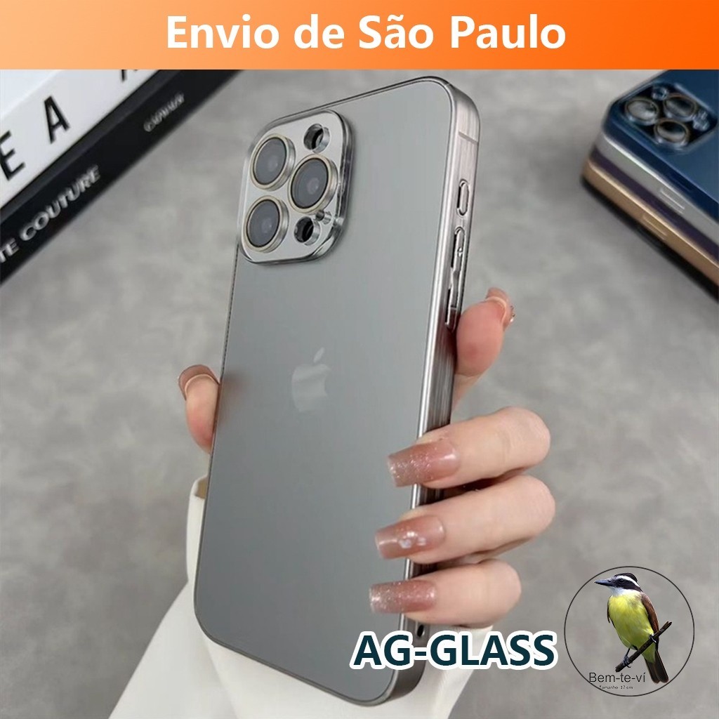 -Bemtevi-Capa Cinza Titânio AG-Glass para iPhone De Vidro Fosco Capinha ... -Bemtevi-Capa Cinza Titânio AG-Glass para iPhone De Vidro Fosco Capinha ...
